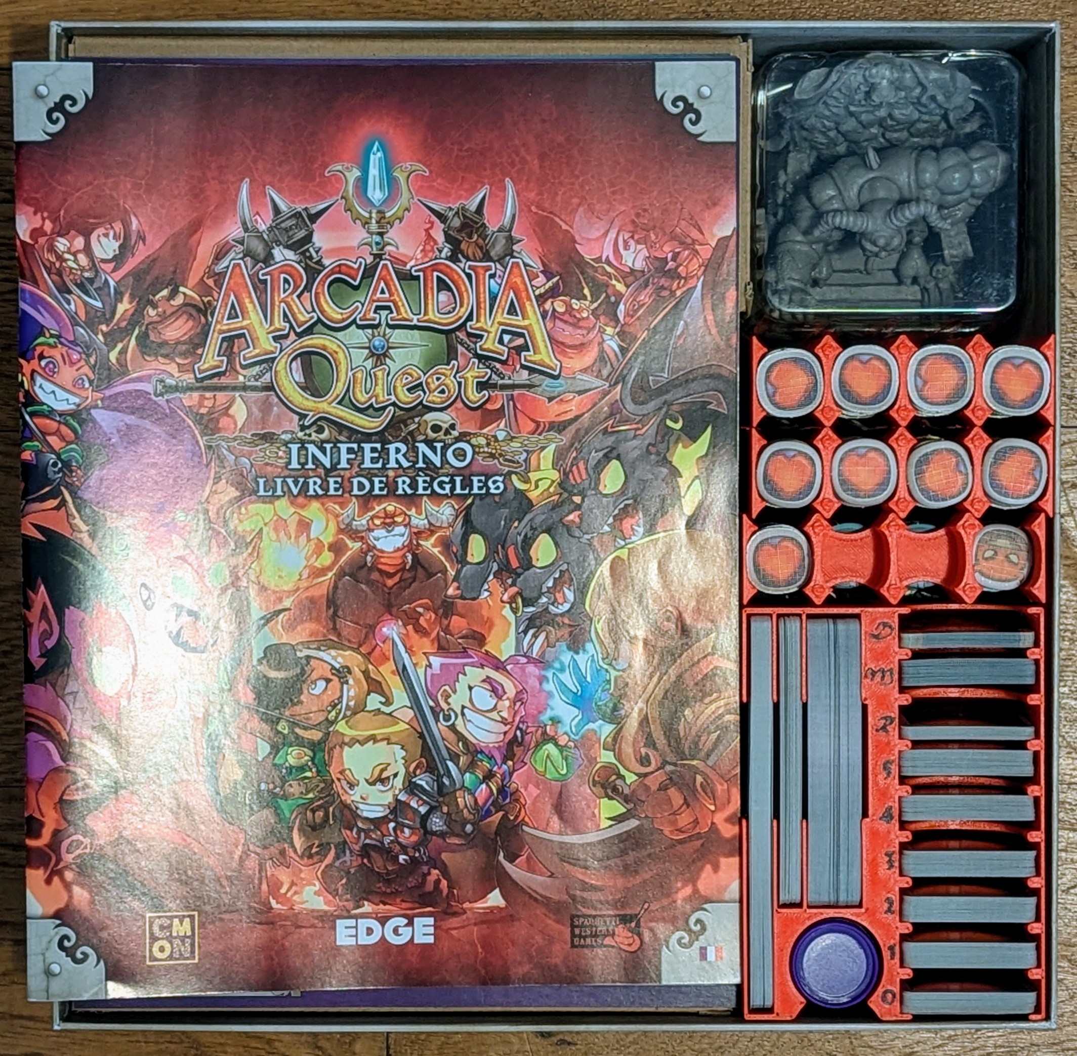 Arcadia Quest Inferno box organizer by PeteR. | Download free STL model ...