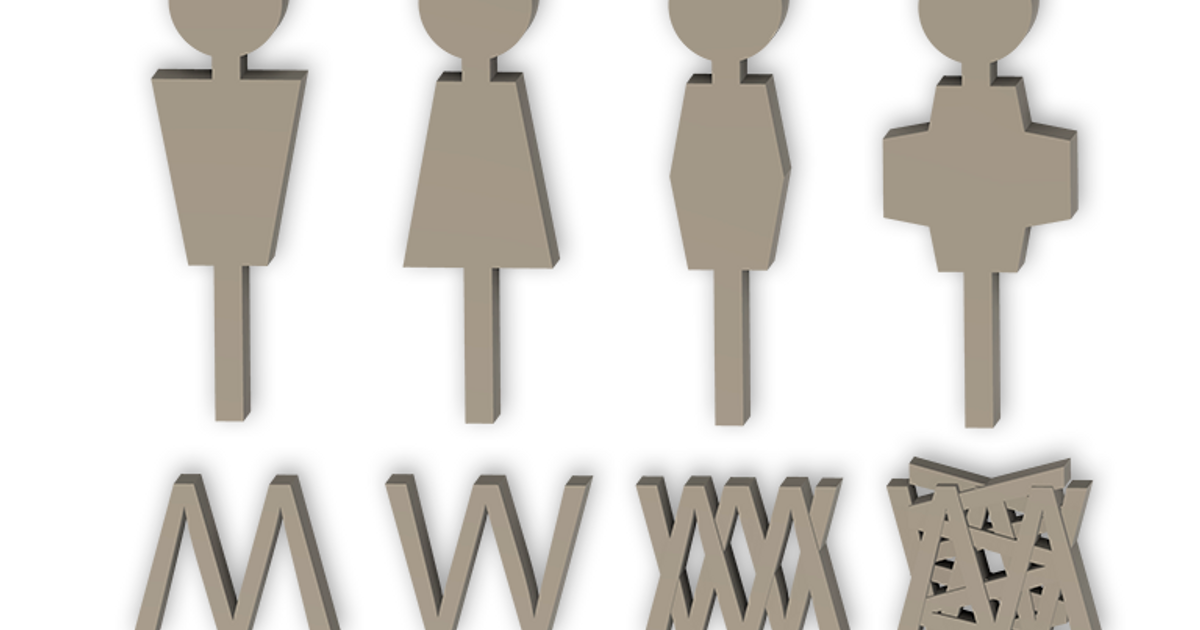 Toilet Sign by mishkin2 | Download free STL model | Printables.com