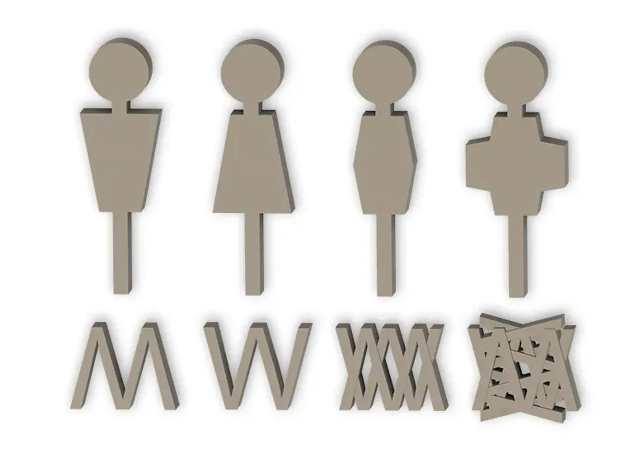 Toilet Sign by Leonid Babarinow | Download free STL model | Printables.com