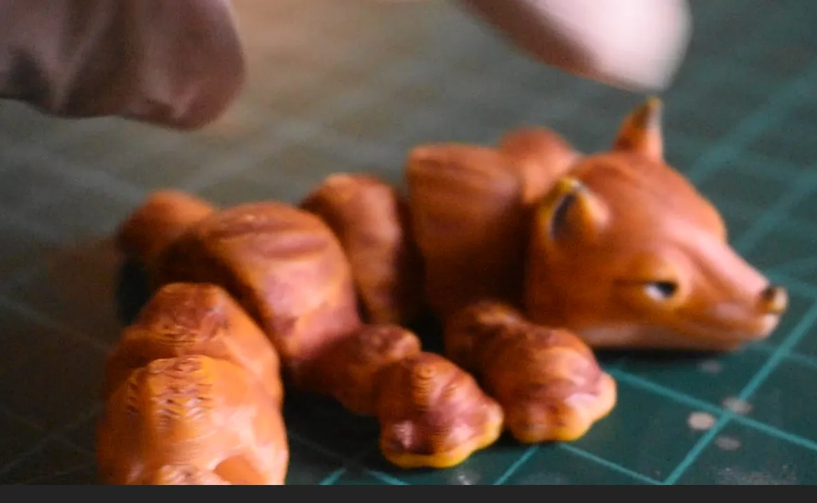 Fox Articulated KeyChain by Al Sadany | Download free STL model ...