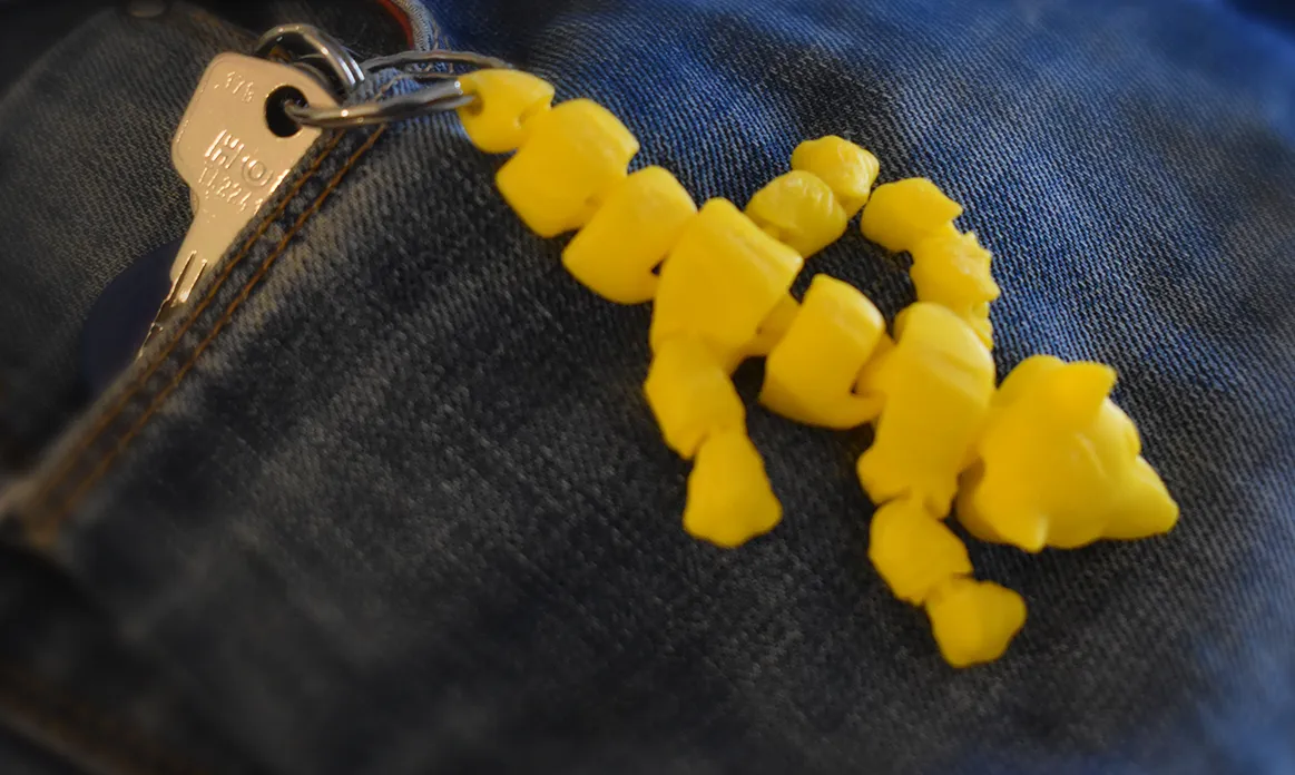 Fox Articulated KeyChain by Al Sadany | Download free STL model ...