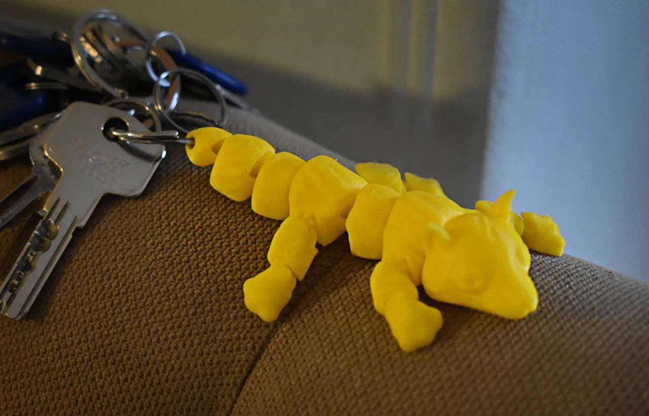 Fox Articulated KeyChain by Al Sadany | Download free STL model | Printables.com