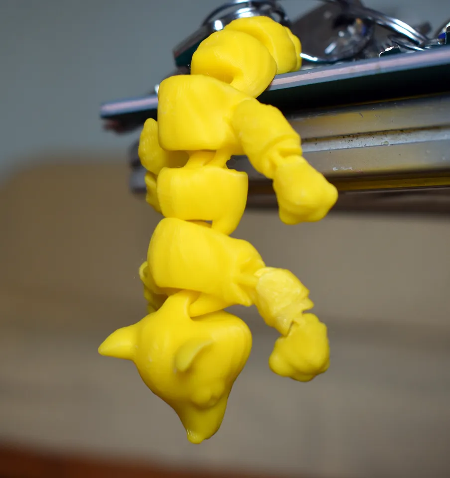 Fox Articulated KeyChain by Al Sadany | Download free STL model ...