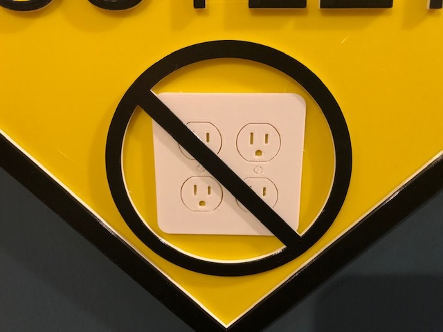 No Outlet Sign by inverted1 | Download free STL model | Printables.com