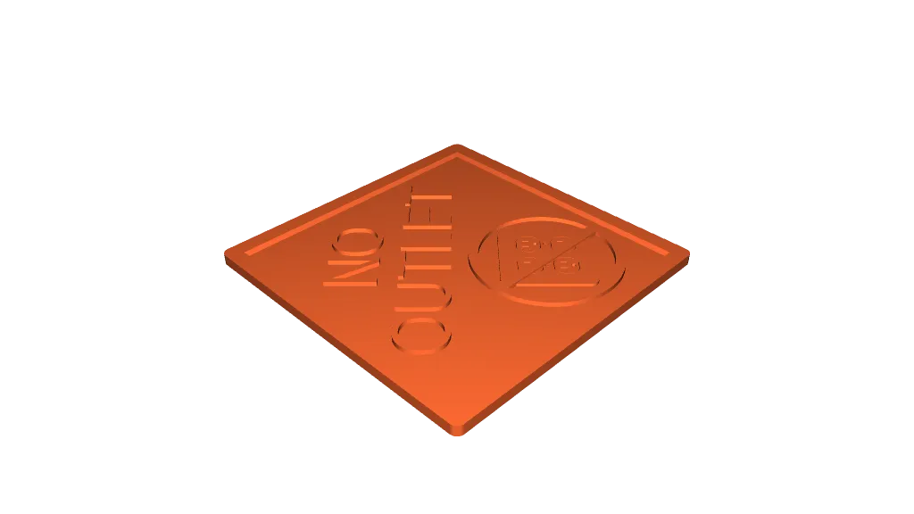 No Outlet Sign by inverted1 | Download free STL model | Printables.com