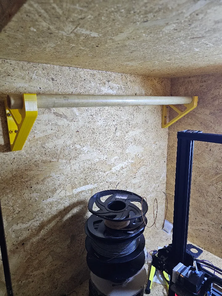 Wall Mount Filament Spool Holder by Giaco | Download free STL model ...
