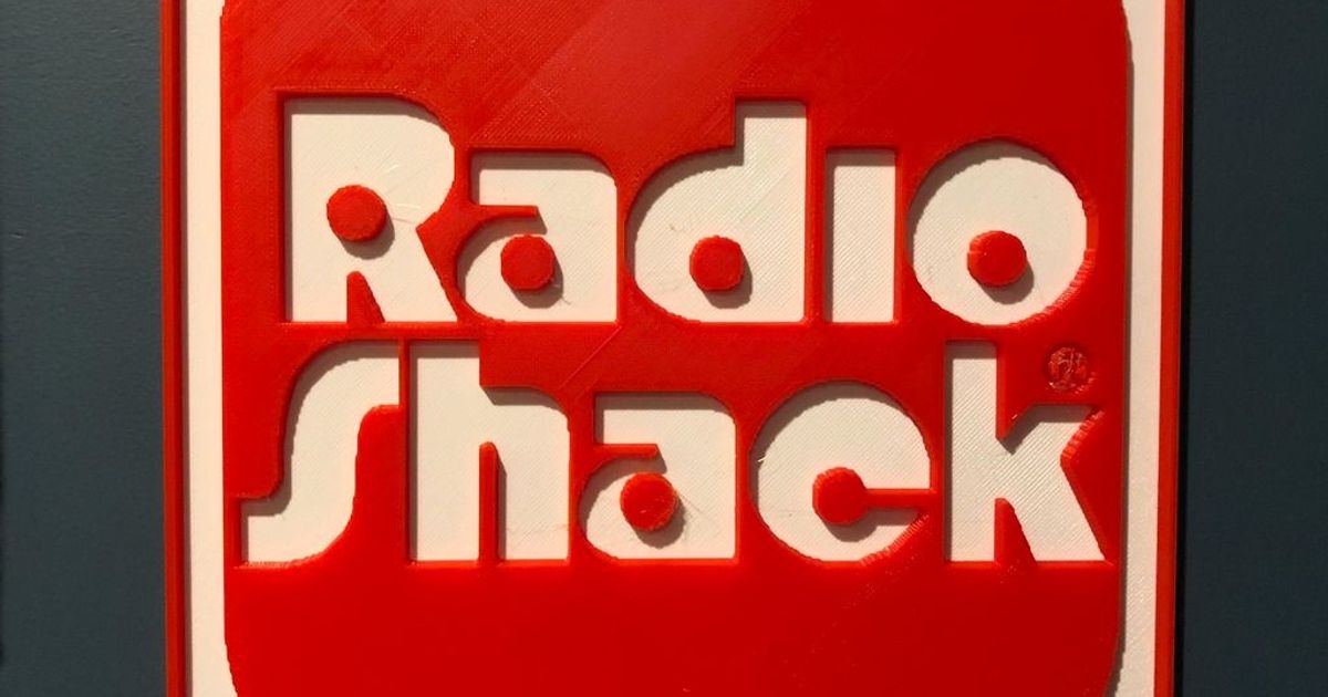 Radio Shack Sign by inverted1 | Download free STL model | Printables.com