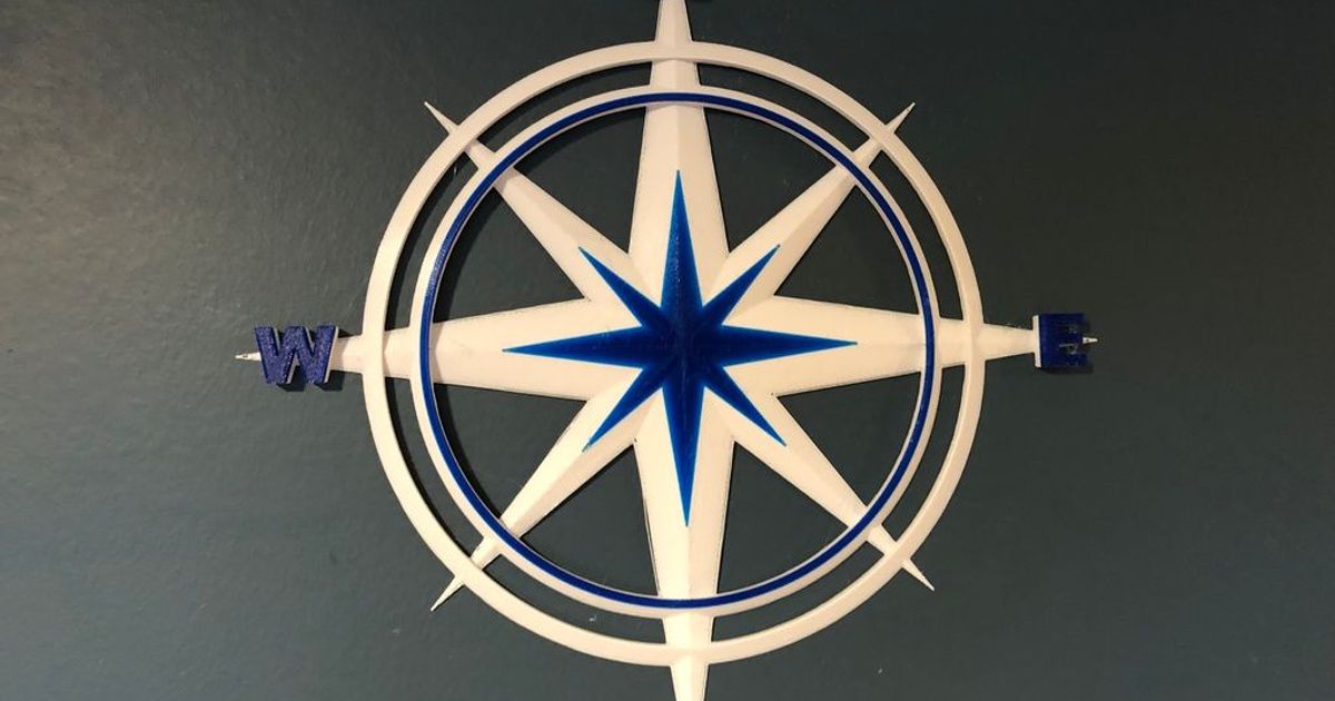 Wall Compass by inverted1 | Download free STL model | Printables.com