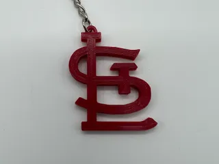 STL Cardinals Logo and Keychain by ar3Dprints | Download free STL model ...