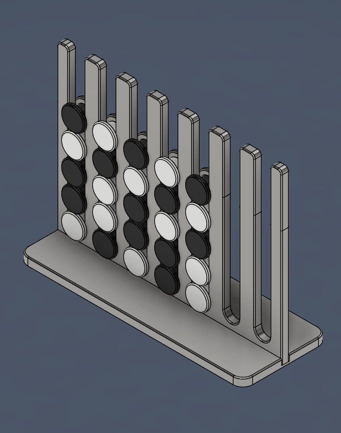 Three in a row button game by jattie | Download free STL model ...