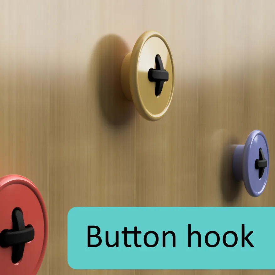 button hook by MdeMAKER | Download free STL model | Printables.com