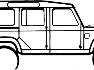 Land Rover Defender Silhouette Wall Art by Ajax_Larie | Download free ...