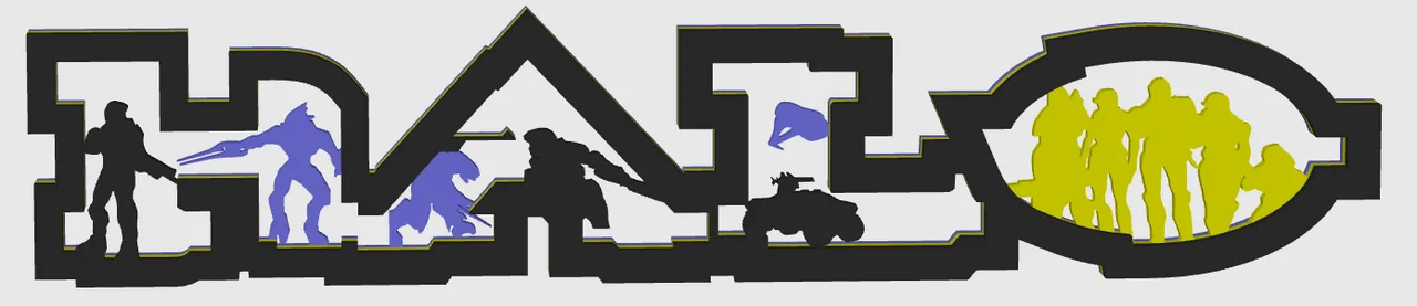 Halo Silhouette by Robert Riedel | Download free STL model | Printables.com