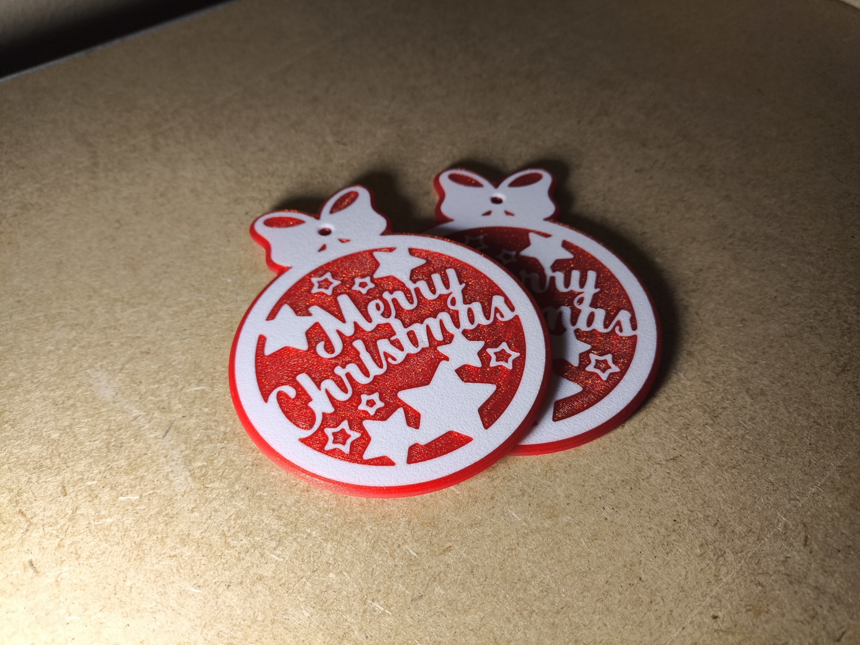 Merry Christmas Ornament – Two Versions for Any Setup by braga3dprint ...