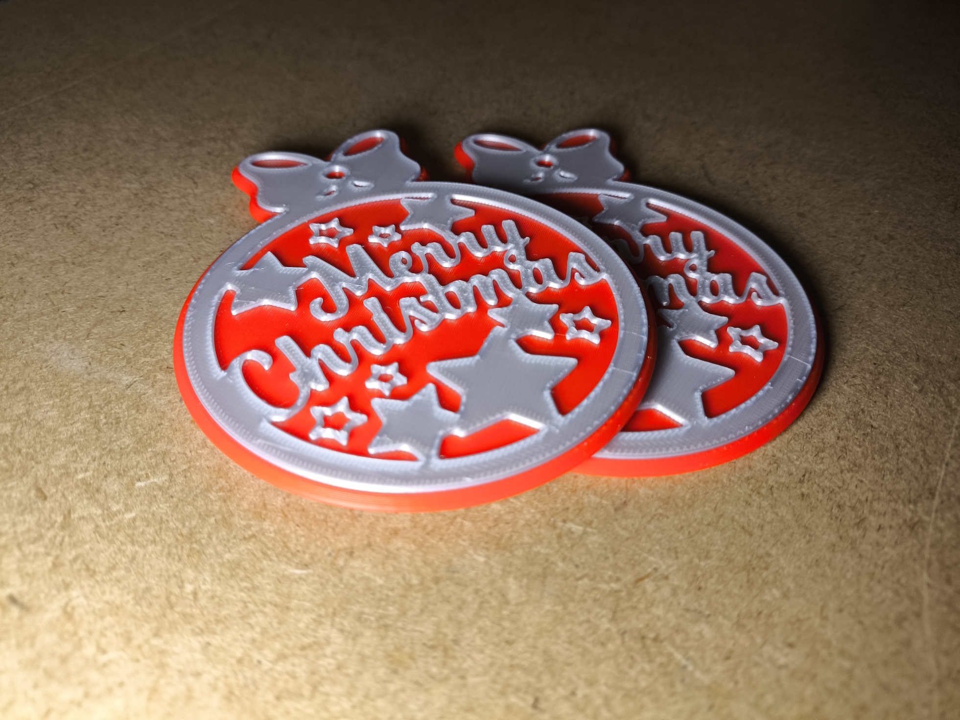 Merry Christmas Ornament – Two Versions for Any Setup by braga3dprint ...