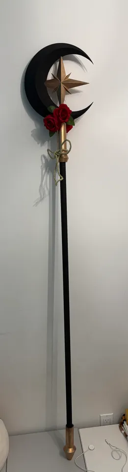 Crescent moon staff by Tyler Fiore | Download free STL model ...