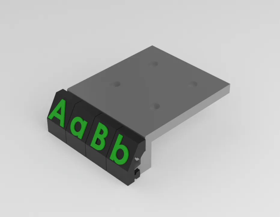 Festo MFT-3 Alphabet Plates by Oscarlo53 | Download free STL model ...