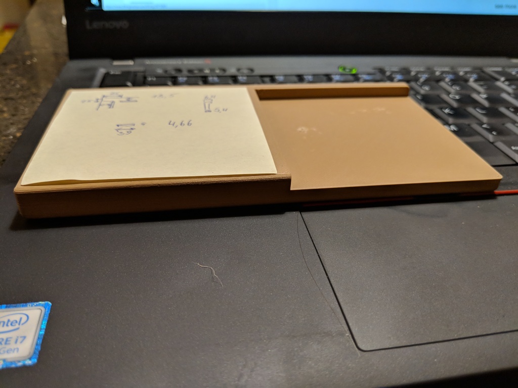 Sticky notes laptop holder (thinkpad anniversary edition 25) by ...