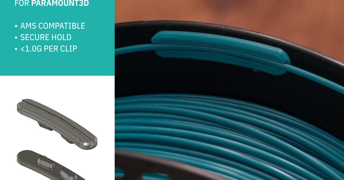 Filament Clip for Paramount3D – AMS Compatible por Steven La ...