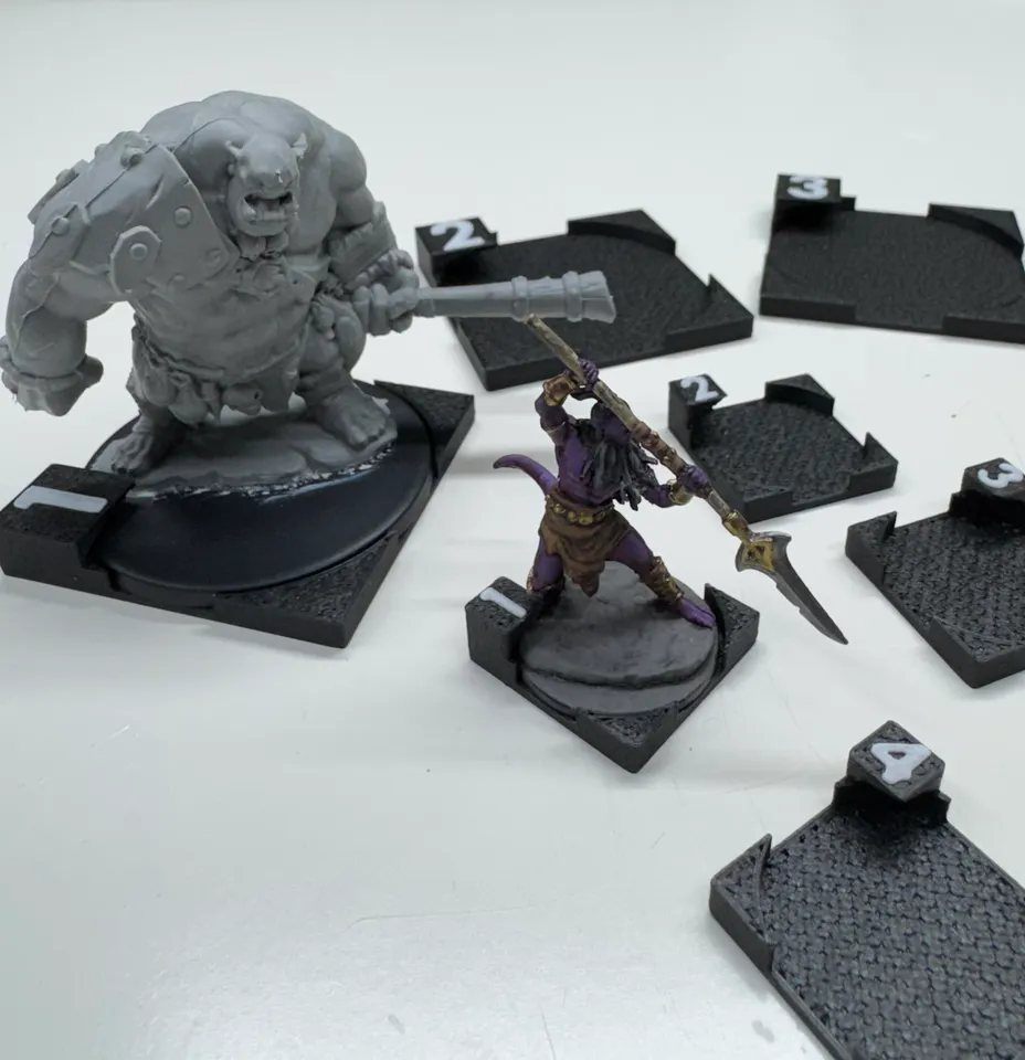 DnD Miniature Tracking Markers by Jhatto45 | Download free STL model ...