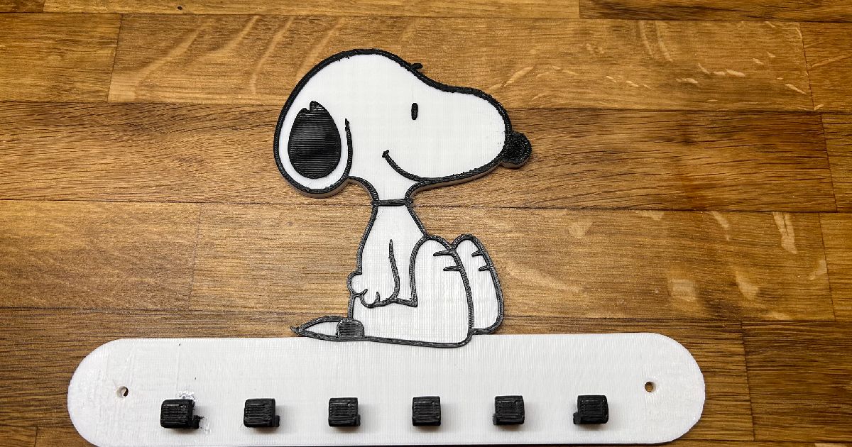 Snoopy Keyholder by Monica | Download free STL model | Printables.com