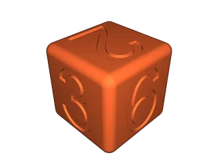 Dice with arabic numbers by Köfi | Download free STL model | Printables.com