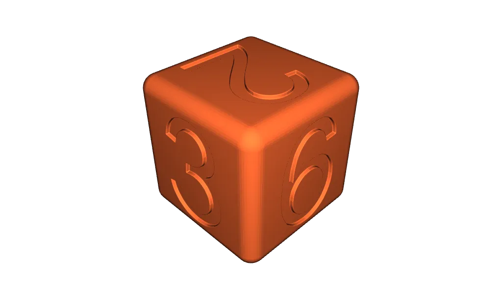 Dice with arabic numbers by Köfi | Download free STL model | Printables.com