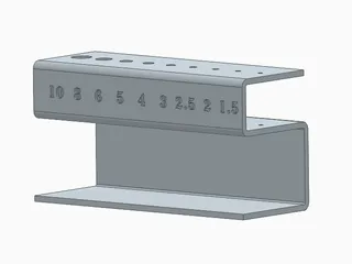 Metric allen key organiser by JakeTheSnake | Download free STL model ...