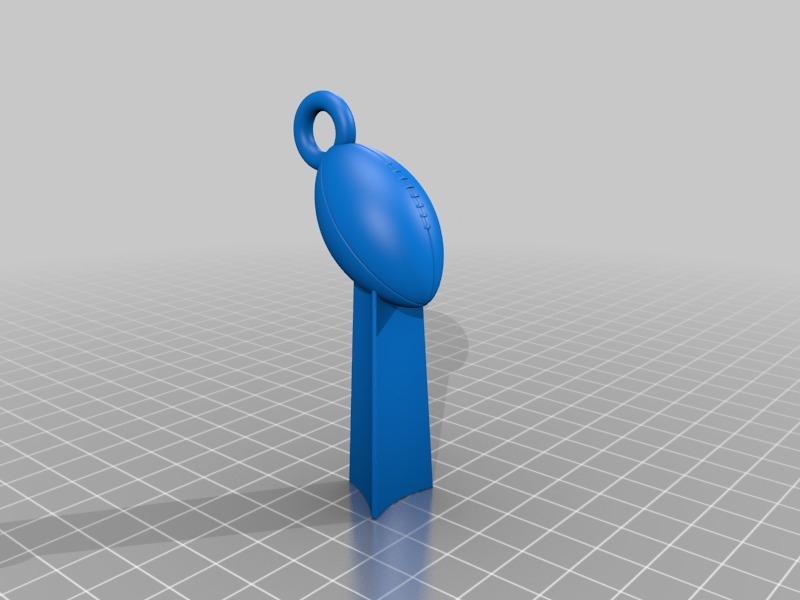 Vince Lombardi Trophy Keychain by 3DPrintNovesia | Download free STL ...