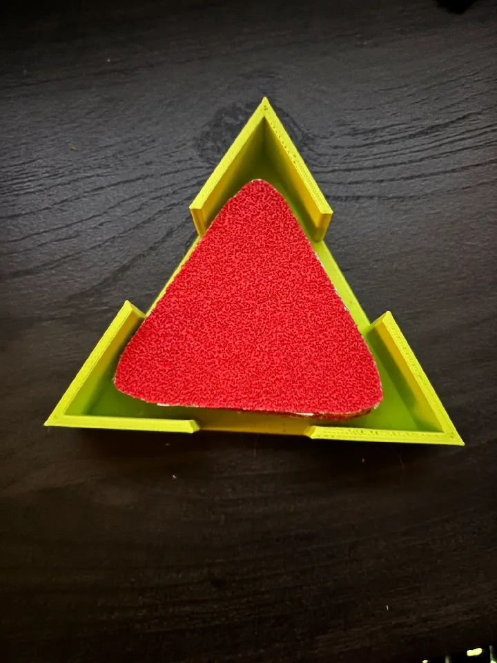 Triangle Sandpaper Holder by JeffJ22 | Download free STL model ...
