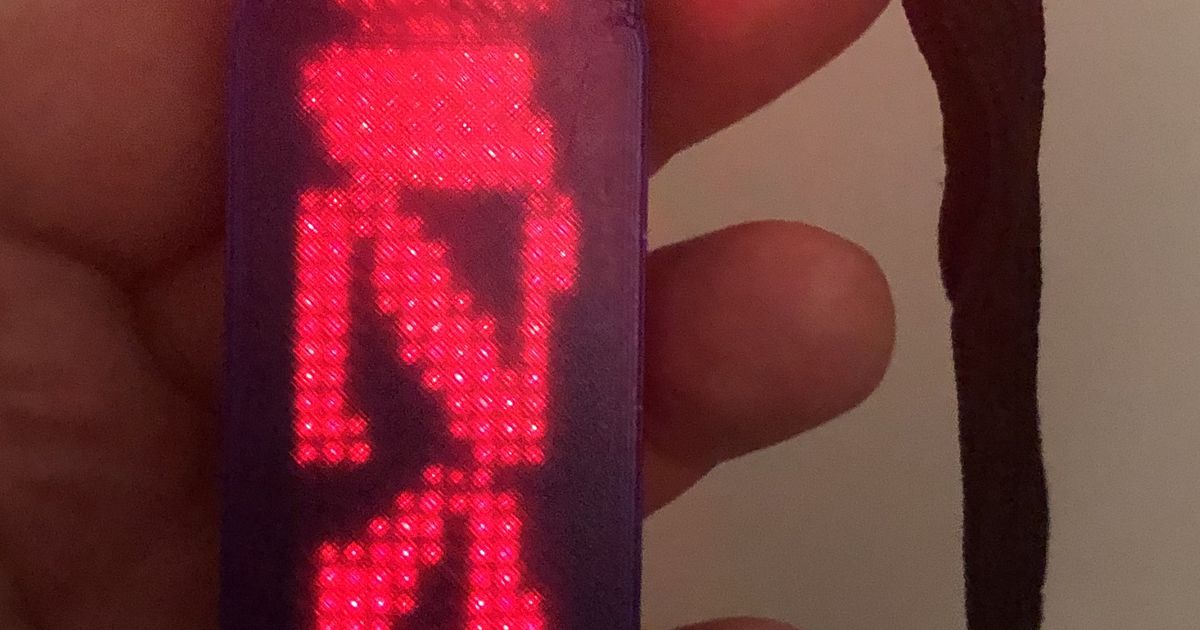 LED name badge cover by strudelkopf | Download free STL model ...