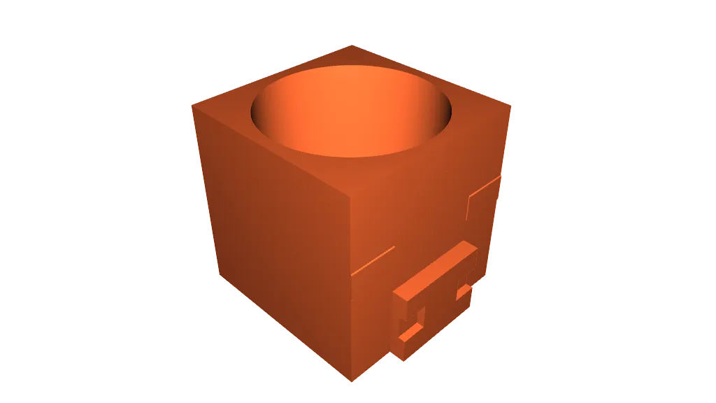 Minecraft Pighead Planter MMU by Blocker | Download free STL model ...