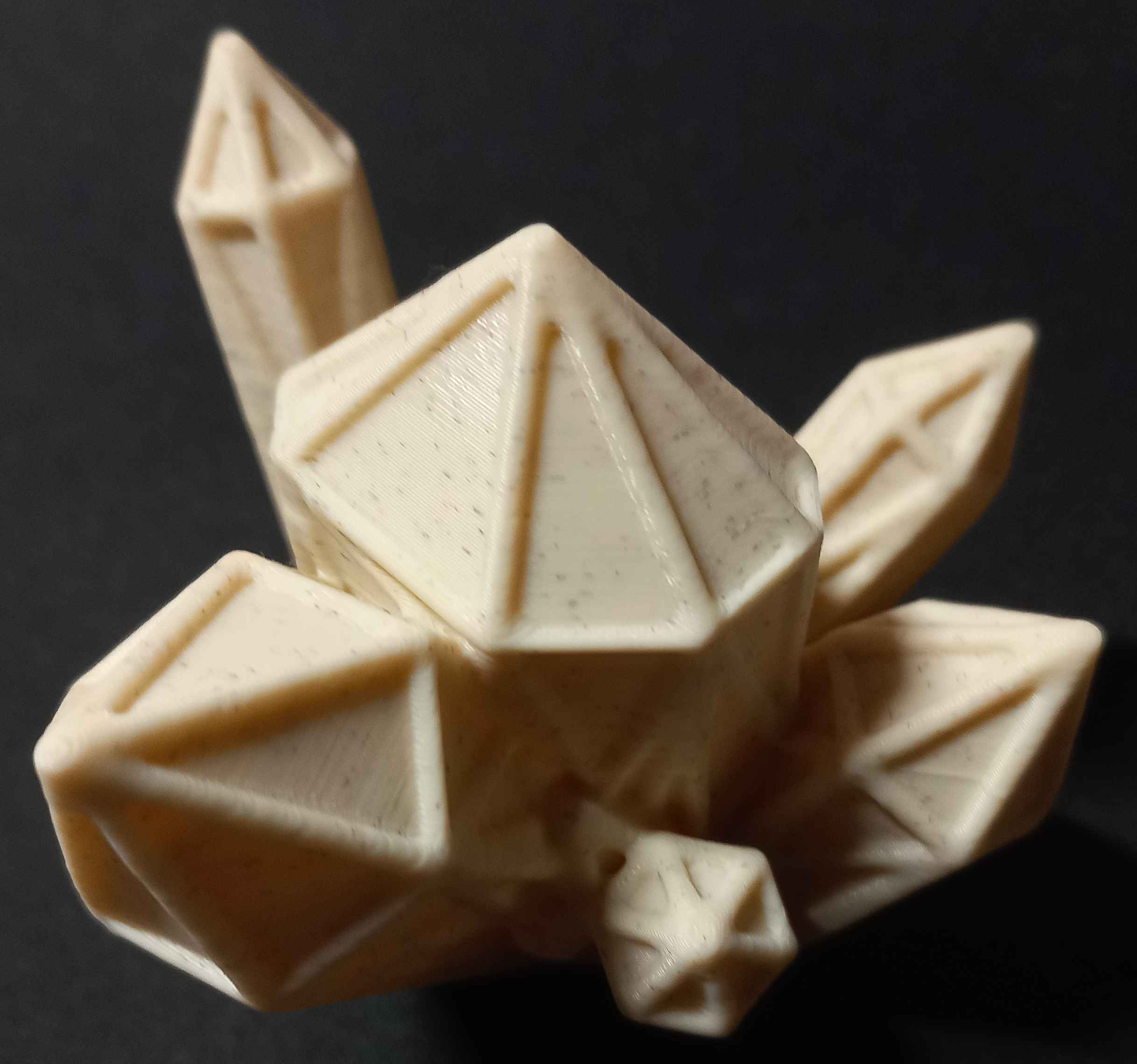 Crystal Cluster Wireframe Skin by mosselini1 | Download free STL model ...