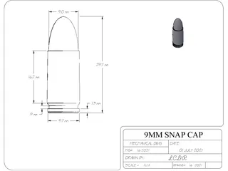 9mm Snap Cap by CDR | Download free STL model | Printables.com