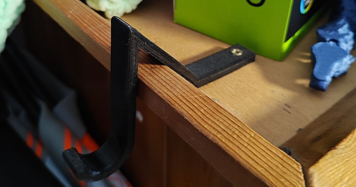 Wardrobe Hook by AidanAJ | Download free STL model | Printables.com