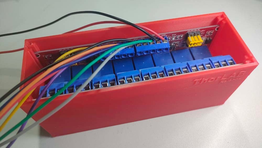Box for two 8x relay cards / Box 2 schede con 8relè by ThorLAB ...