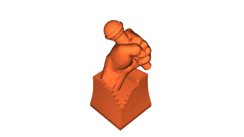 Microphone raising trophy, second model by tato_713 | Download free STL ...