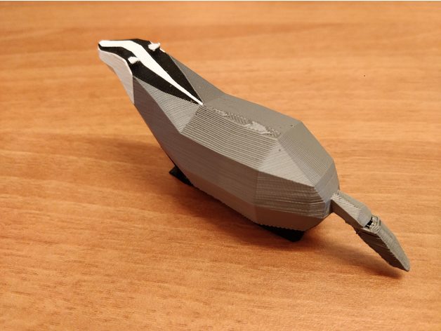 European Badger Low-Poly Multimaterial (Meles meles) by RomainDewaele ...