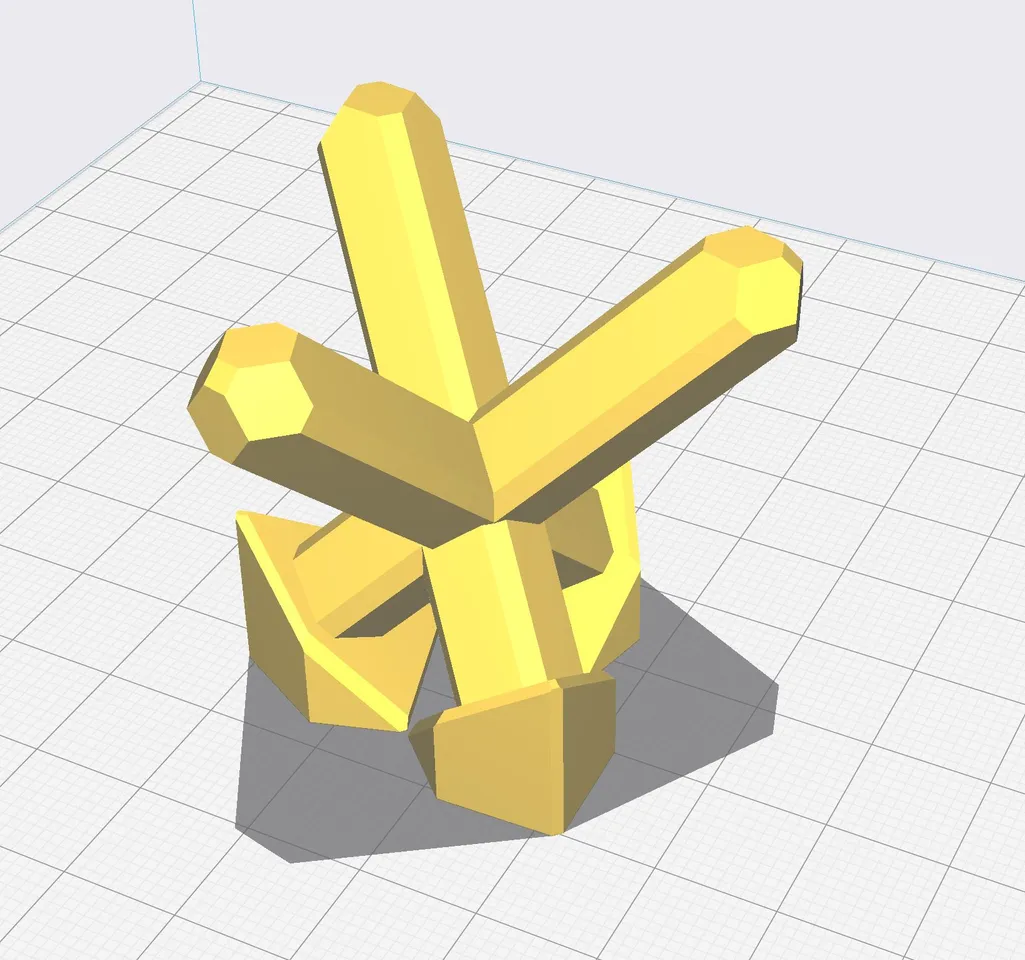 Tri-Arm Crystal Ball Holder by JeffJ22 | Download free STL model ...