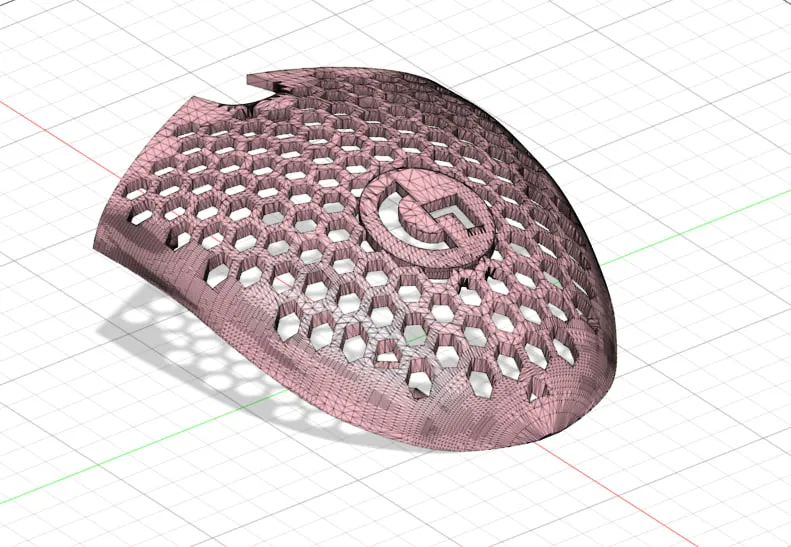 Logitech g305 Honeycomb cover by NOu | Download free STL model ...