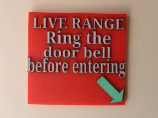 live range sign by fusion fabricators | Download free STL model ...