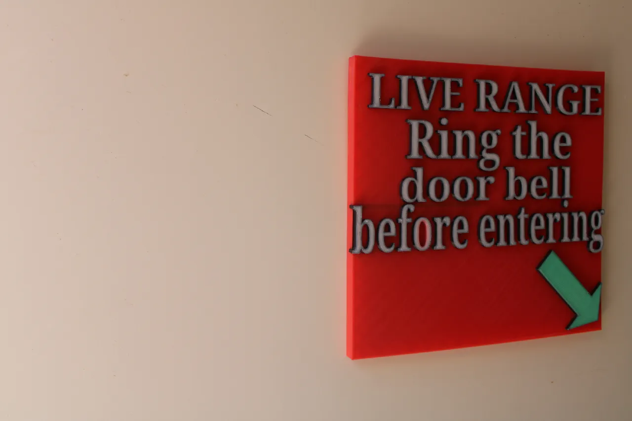live range sign by fusion fabricators | Download free STL model ...