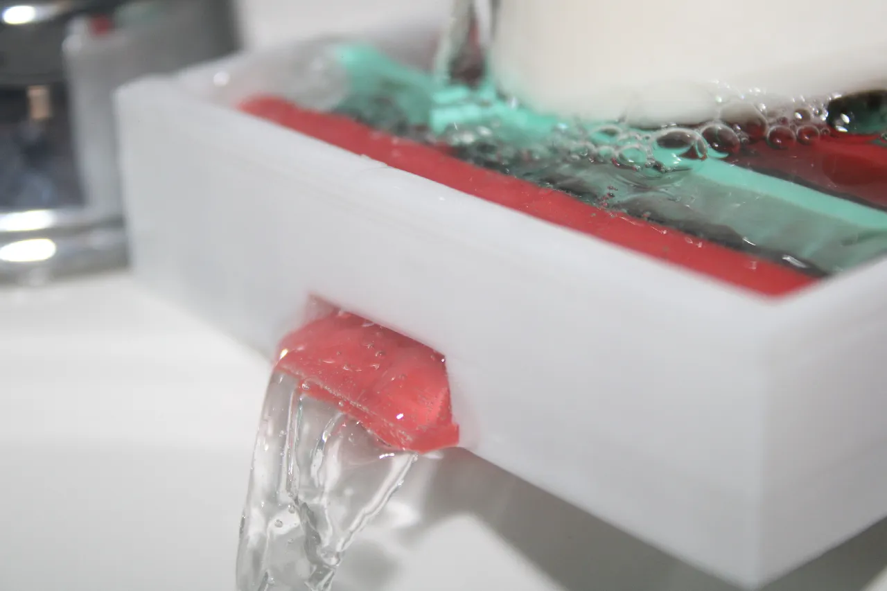 Self draining soap tray by fusion fabricators | Download free STL model ...