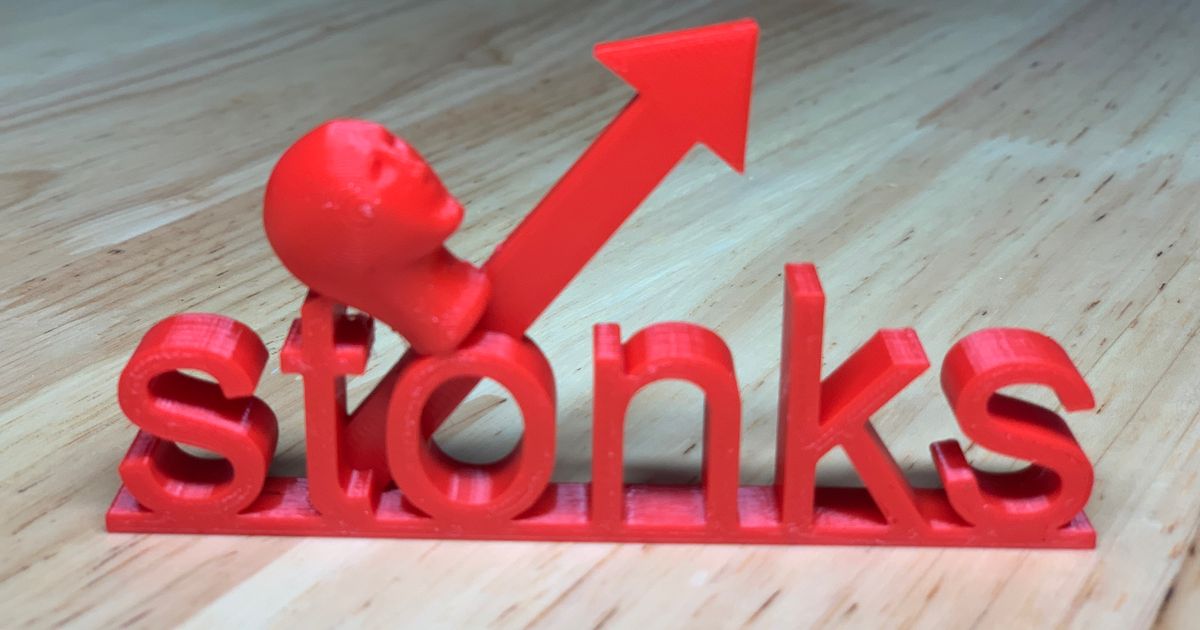 Stonks with Meme Man head by Twisty 3D Prints | Download free STL model ...