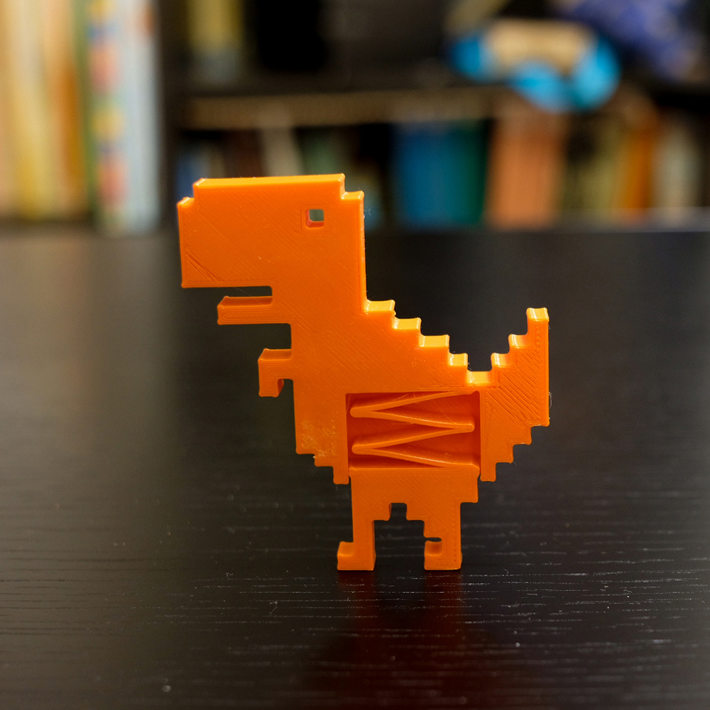 Jumping Rex | Google Dino by 3D Print It | Download free STL model ...
