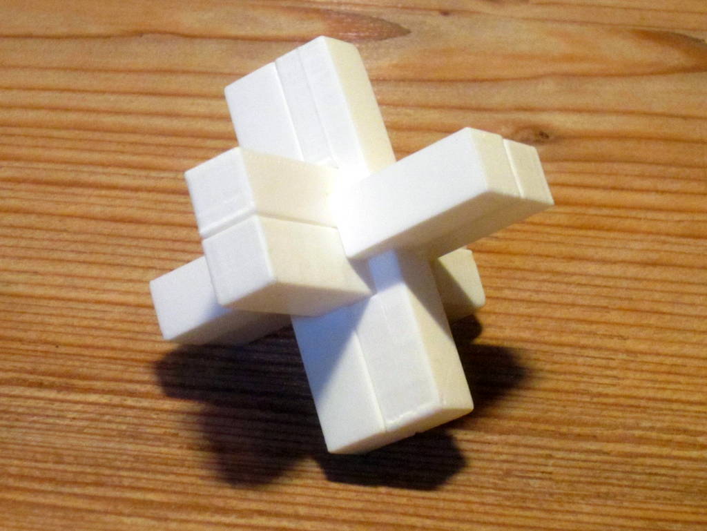 6 Piece Cross Puzzle Burr by fgebhart | Download free STL model ...