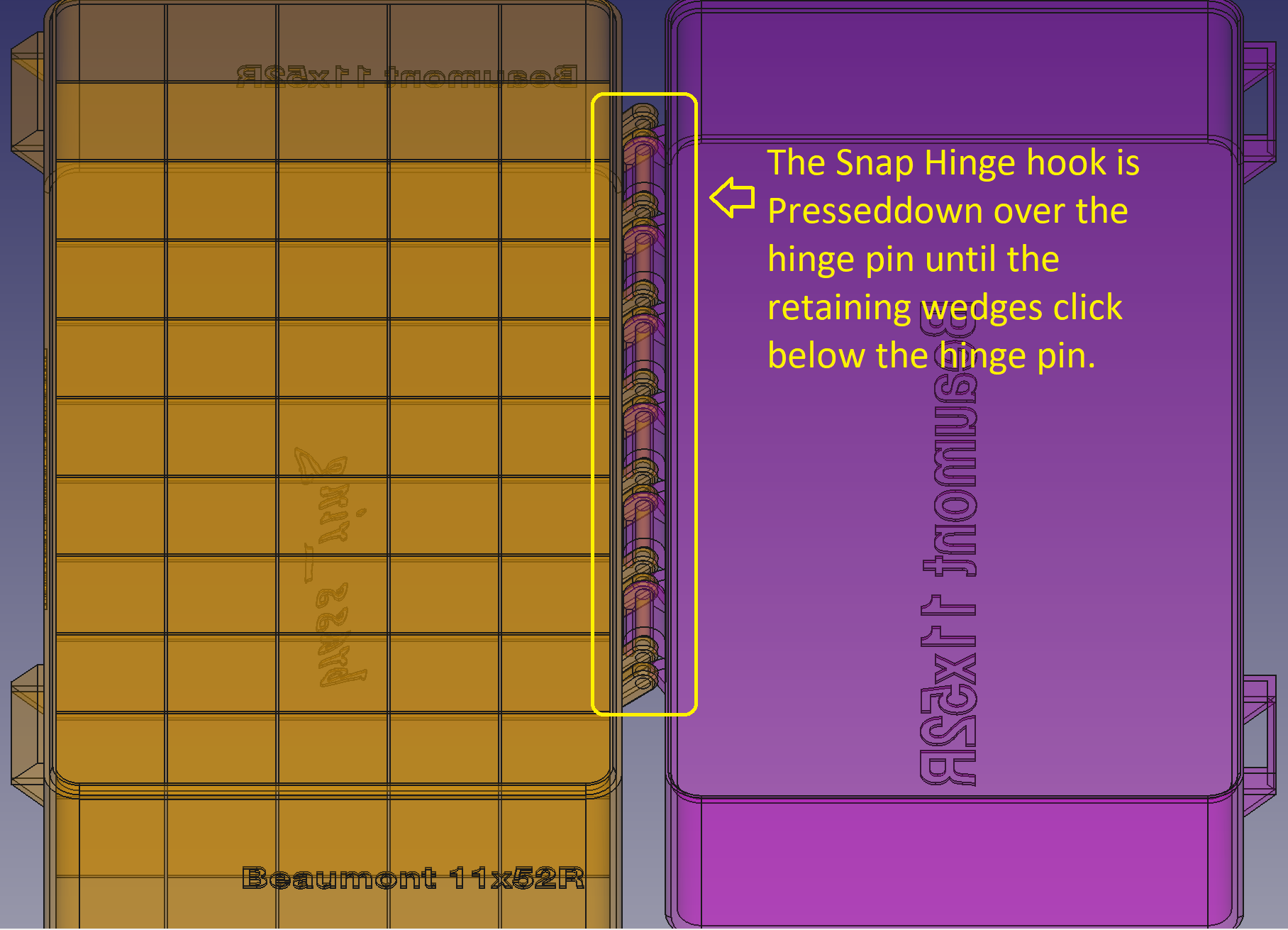 TKM 45 Rubber, Double Snap Latch, Snap Hinge Modular Ammo Box by brass ...