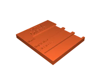 Binary Calendar by Spuppernickle | Download free STL model | Printables.com