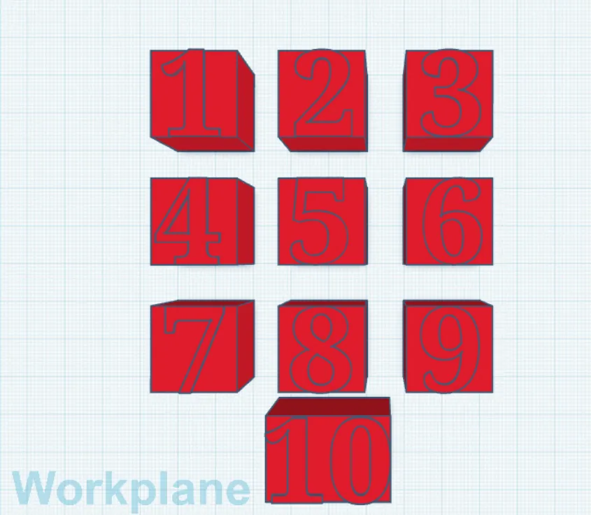 Number stamps by 3DPrinting.habbits | Download free STL model ...
