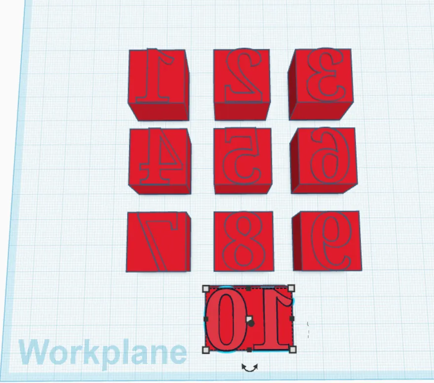 Number stamps by 3DPrinting.habbits | Download free STL model ...